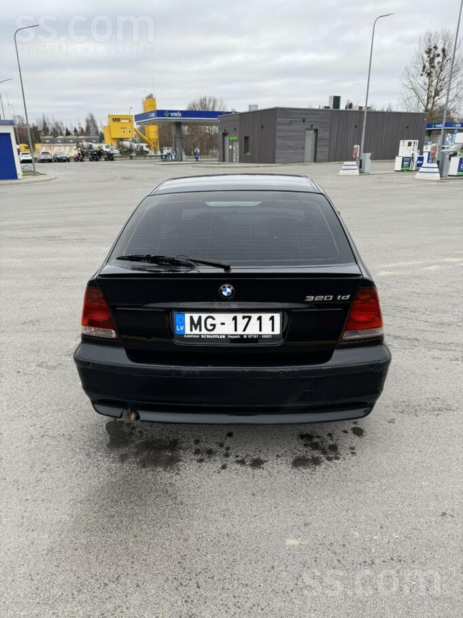 Melns BMW 320 2003 Liepāja, ar dzinēja tilpumu 2.00 L un nobraukumu 425 tūkst. km par 1350 €, foto 4 vietnē AUTOMOTO.COM.LV