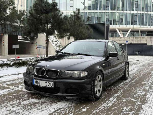 Black BMW 320 2003 in Vilnius, with an engine capacity of 2.00 L and mileage of 400 thousand km for 1950 €, photo 1 on AUTOMOTO.COM.LV
