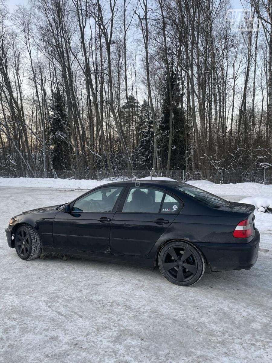 Black BMW 320 2003 in Vilnius, with an engine capacity of 2.00 L and mileage of 372 thousand km for 1150 €, photo 5 on AUTOMOTO.COM.LV