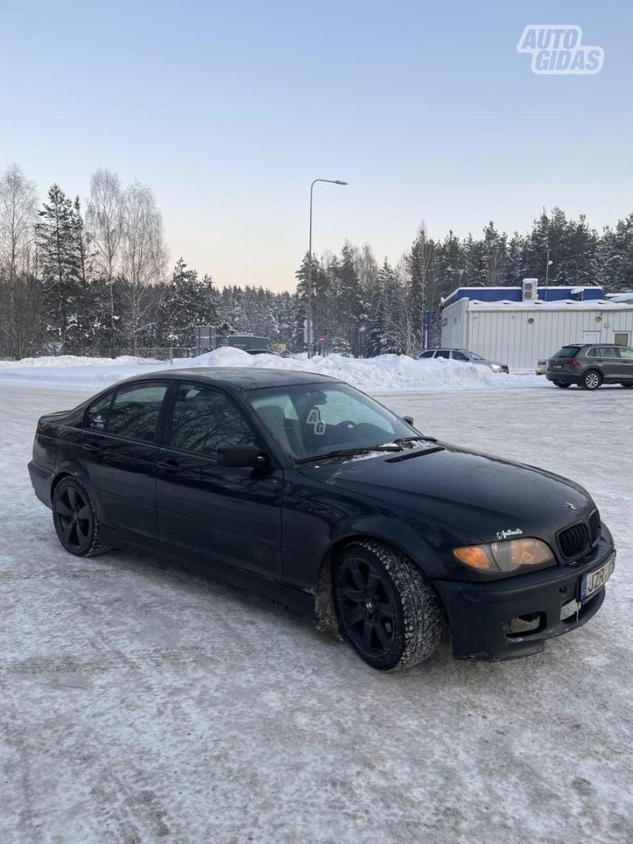 Black BMW 320 2003 in Vilnius, with an engine capacity of 2.00 L and mileage of 372 thousand km for 1150 €, photo 6 on AUTOMOTO.COM.LV