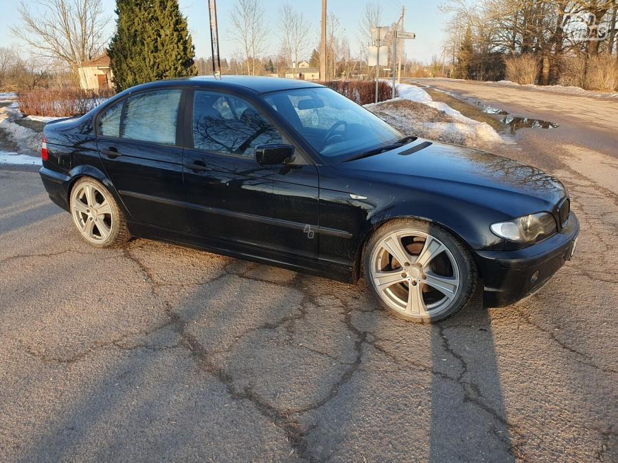 Black BMW 320 2003 in Vilnius, with an engine capacity of 2.00 L and mileage of 375 thousand km for 700 €, photo 5 on AUTOMOTO.COM.LV