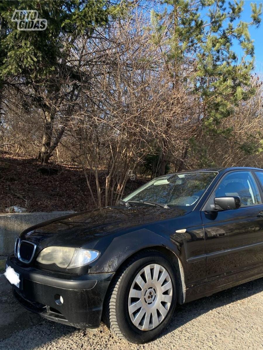 Black BMW 320 2003 in Vilnius, with an engine capacity of 2.00 L and mileage of 440 thousand km for 750 €, photo 2 on AUTOMOTO.COM.LV