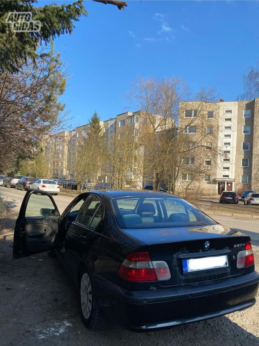 Black BMW 320 2003 in Vilnius, with an engine capacity of 2.00 L and mileage of 440 thousand km for 750 €, photo 11 on AUTOMOTO.COM.LV