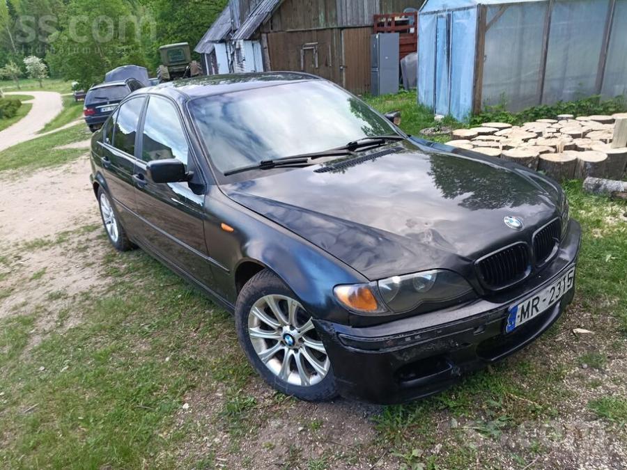 Black BMW 320 2003 in Riga, with an engine capacity of 2.00 L and mileage of 334 thousand km for 1300 €, photo 7 on AUTOMOTO.COM.LV