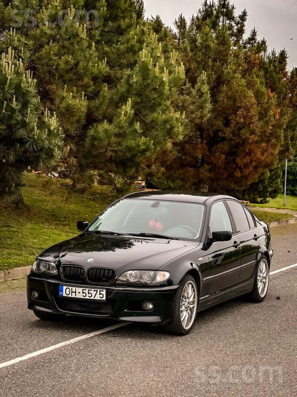 Black BMW 320 2003 in Ogre, with an engine capacity of 2.00 L and mileage of 316 thousand km for 2999 €, photo 1 on AUTOMOTO.COM.LV