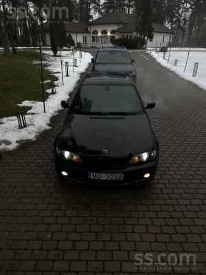 Black BMW 320 2003 in Riga, with an engine capacity of 2.00 L and mileage of 0 thousand km for 1400 €, photo 8 on AUTOMOTO.COM.LV