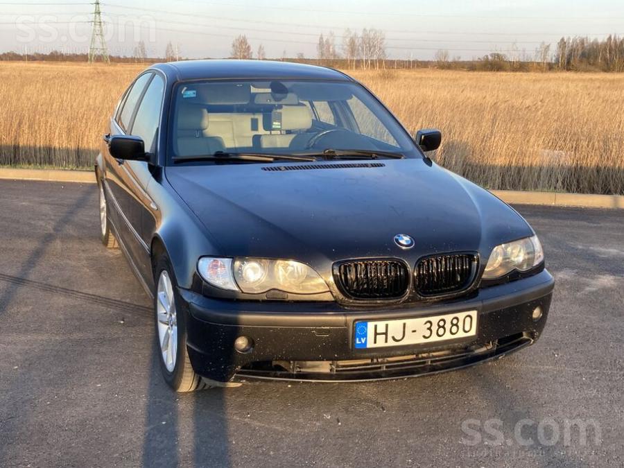 Black BMW 320 2003 in Liepaja, with an engine capacity of 2.00 L and mileage of 290 thousand km for 1800 €, photo 3 on AUTOMOTO.COM.LV