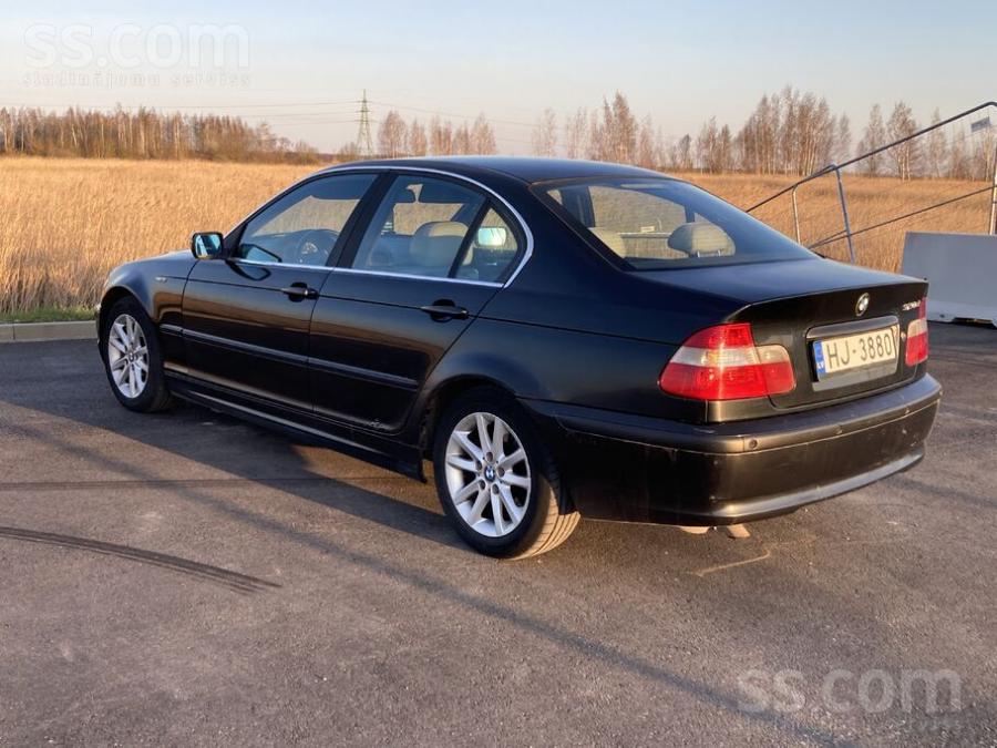 Black BMW 320 2003 in Liepaja, with an engine capacity of 2.00 L and mileage of 290 thousand km for 1800 €, photo 7 on AUTOMOTO.COM.LV