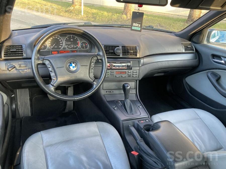Black BMW 320 2003 in Liepaja, with an engine capacity of 2.00 L and mileage of 290 thousand km for 1800 €, photo 12 on AUTOMOTO.COM.LV
