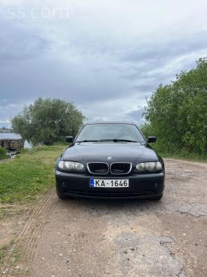 Black BMW 320 2003 in Riga, with an engine capacity of 2.00 L and mileage of 383 thousand km for 1600 €, photo  on AUTOMOTO.COM.LV
