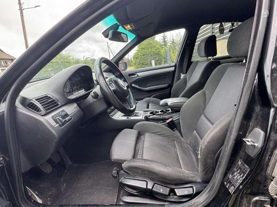 Black BMW 320 2003 in Klaipeda, with an engine capacity of 2.00 L and mileage of 421 thousand km for 1000 €, photo 16 on AUTOMOTO.COM.LV