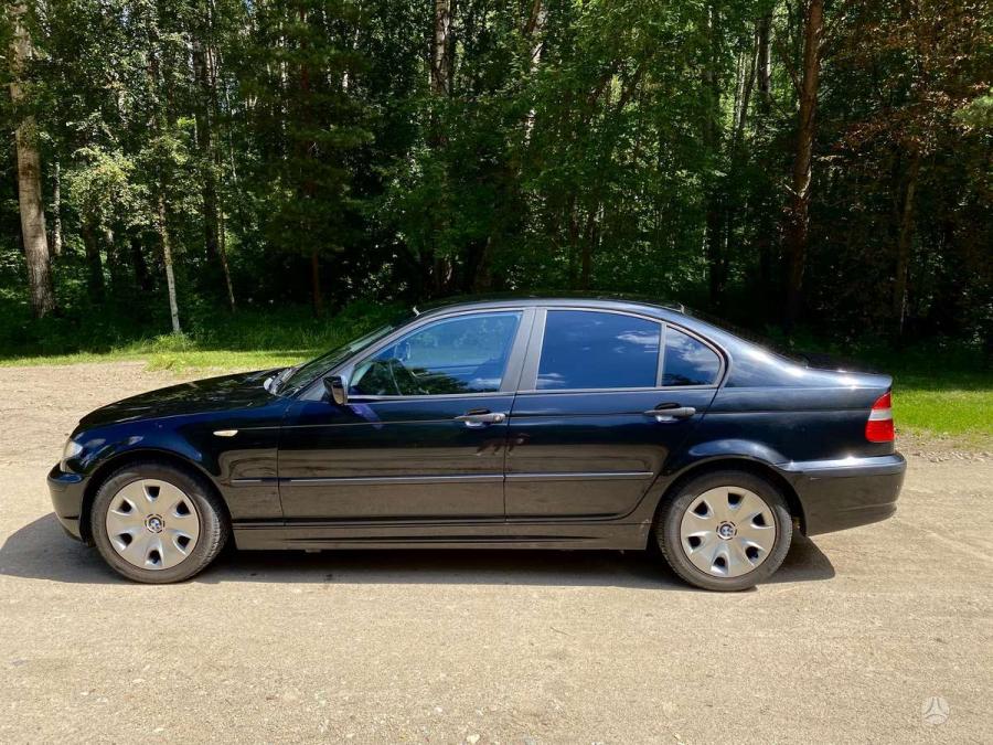 Black BMW 320 2003 in Pasvalys, with an engine capacity of 2.00 L and mileage of 331 thousand km for 2250 €, photo 4 on AUTOMOTO.COM.LV