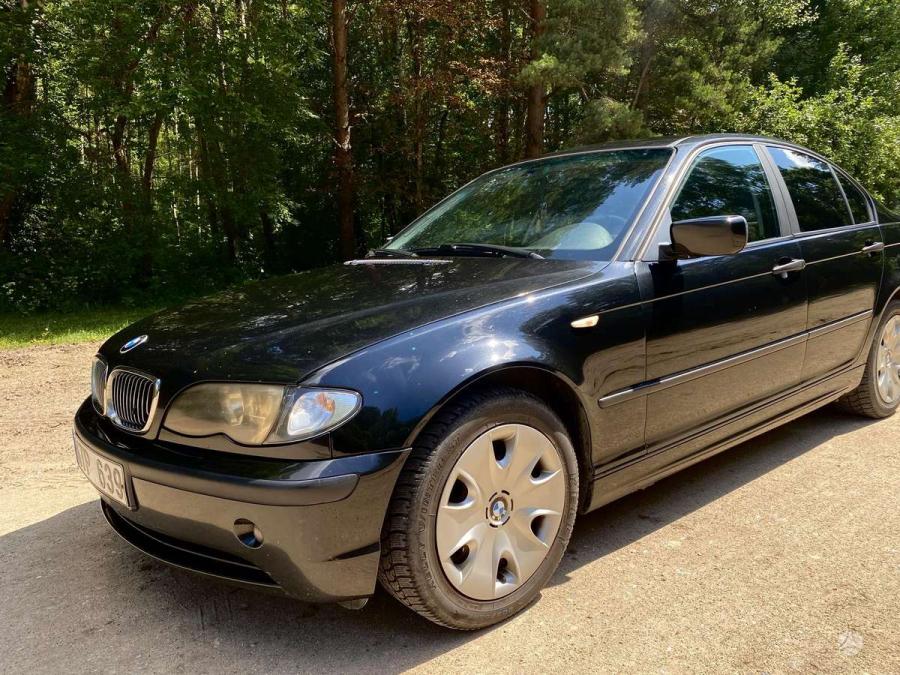 Black BMW 320 2003 in Pasvalys, with an engine capacity of 2.00 L and mileage of 331 thousand km for 2250 €, photo 11 on AUTOMOTO.COM.LV