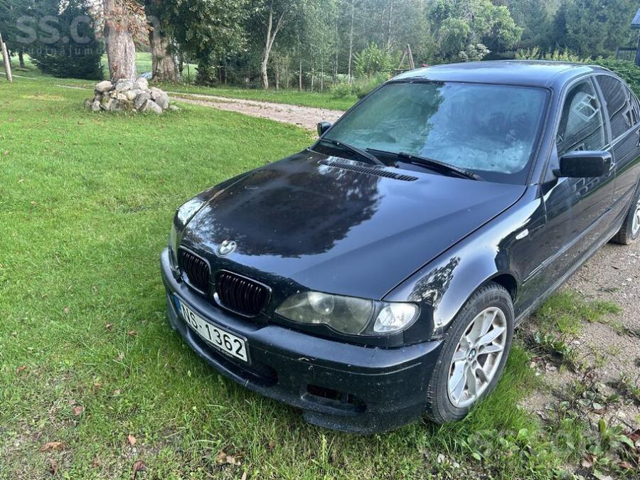 Черный БМВ 320 2003 в Талси, объемом двигателя 2.00 л и пробегом 450 тыс. км за 1000 €, фото 1 на AUTOMOTO.COM.LV