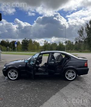 Black BMW 320 2003 in Daugavpils, with an engine capacity of 2.00 L and mileage of 399 thousand km for 2990 €, photo 4 on AUTOMOTO.COM.LV