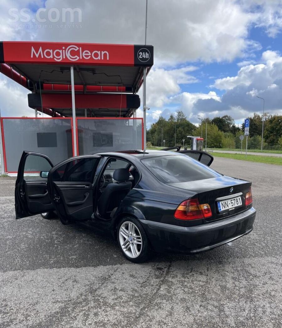 Black BMW 320 2003 in Daugavpils, with an engine capacity of 2.00 L and mileage of 399 thousand km for 2990 €, photo 5 on AUTOMOTO.COM.LV