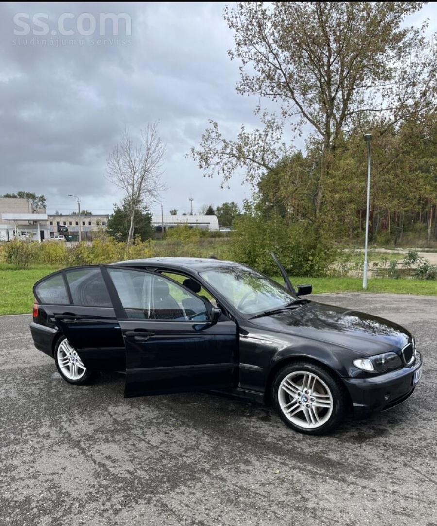 Black BMW 320 2003 in Daugavpils, with an engine capacity of 2.00 L and mileage of 399 thousand km for 2990 €, photo 9 on AUTOMOTO.COM.LV