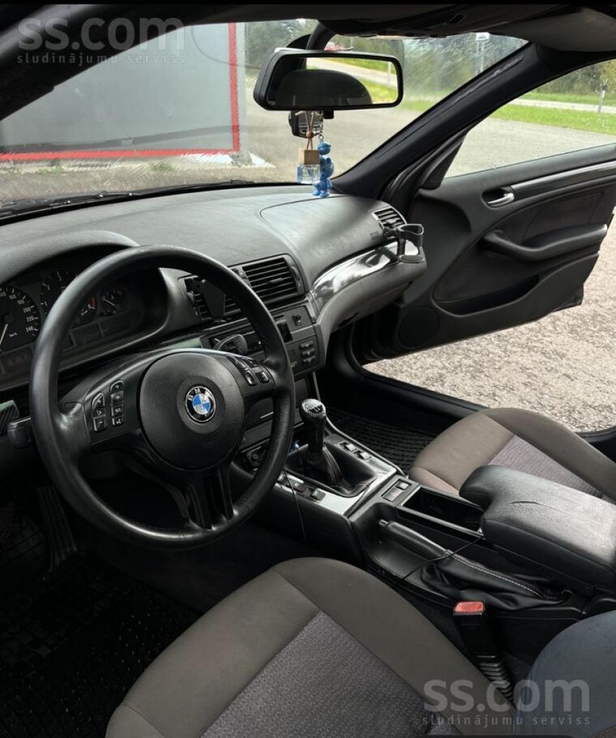 Black BMW 320 2003 in Daugavpils, with an engine capacity of 2.00 L and mileage of 399 thousand km for 2990 €, photo 12 on AUTOMOTO.COM.LV
