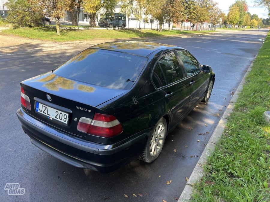Black BMW 320 2003 in Kaunas, with an engine capacity of 2.00 L and mileage of 405 thousand km for 1300 €, photo 7 on AUTOMOTO.COM.LV