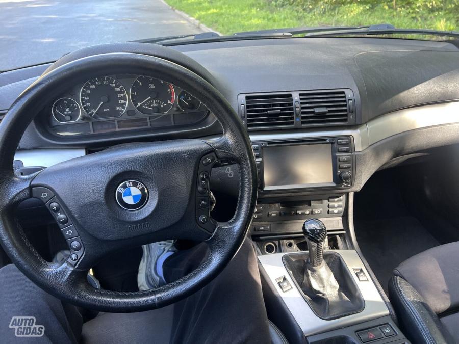 Black BMW 320 2003 in Kaunas, with an engine capacity of 2.00 L and mileage of 405 thousand km for 1300 €, photo 14 on AUTOMOTO.COM.LV