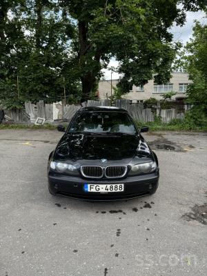 Black BMW 320 2004 in Riga, with an engine capacity of 2.00 L and mileage of 349 thousand km for 4250 €, photo 2 on AUTOMOTO.COM.LV