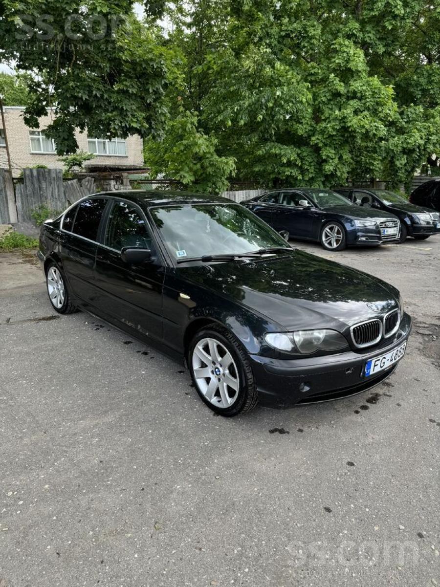 Black BMW 320 2004 in Riga, with an engine capacity of 2.00 L and mileage of 349 thousand km for 4250 €, photo 3 on AUTOMOTO.COM.LV