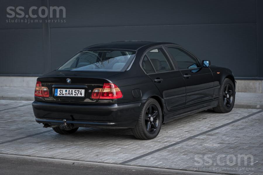 Black BMW 320 2004 in Valmiera, with an engine capacity of 2.00 L and mileage of 340 thousand km for 2600 €, photo 4 on AUTOMOTO.COM.LV