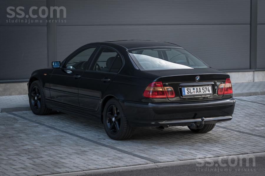 Black BMW 320 2004 in Valmiera, with an engine capacity of 2.00 L and mileage of 340 thousand km for 2600 €, photo 6 on AUTOMOTO.COM.LV