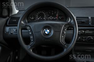 Black BMW 320 2004 in Valmiera, with an engine capacity of 2.00 L and mileage of 340 thousand km for 2600 €, photo 21 on AUTOMOTO.COM.LV