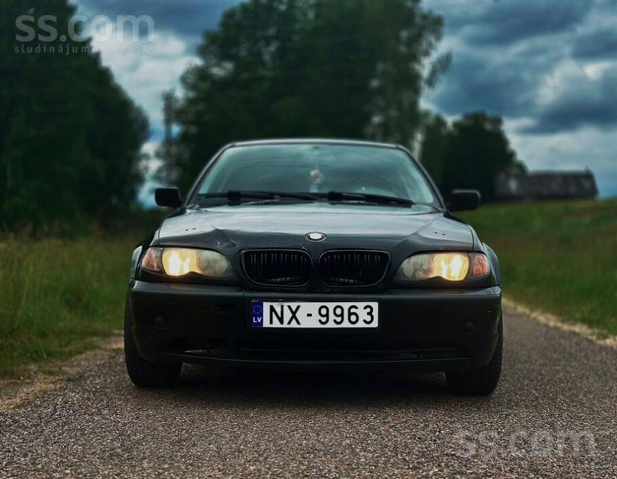 Melns BMW 320 2004 Valmiera, ar dzinēja tilpumu 2.00 L un nobraukumu 425 tūkst. km par 2100 €, foto 1 vietnē AUTOMOTO.COM.LV