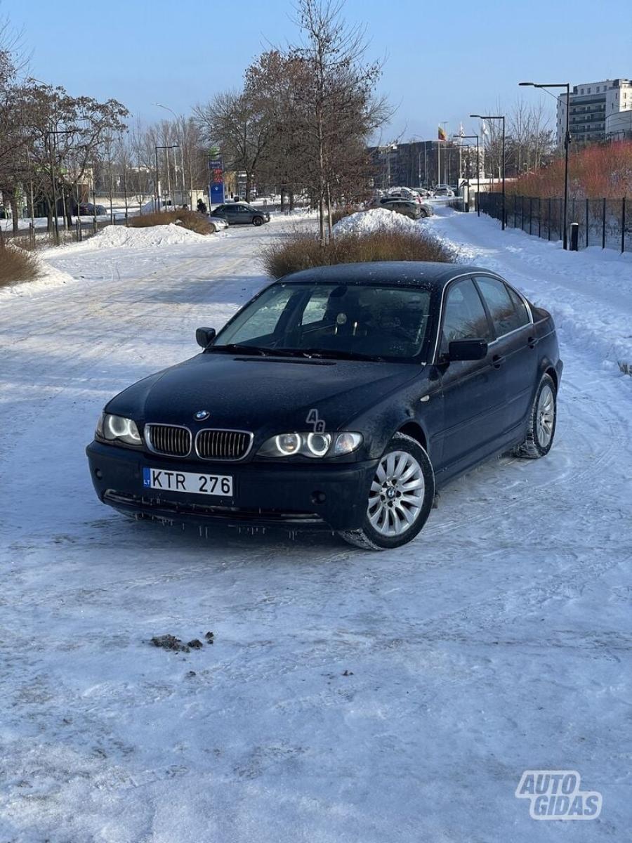 Black BMW 320 2004 in Vilnius, with an engine capacity of 2.20 L and mileage of 251 thousand km for 2300 €, photo 1 on AUTOMOTO.COM.LV