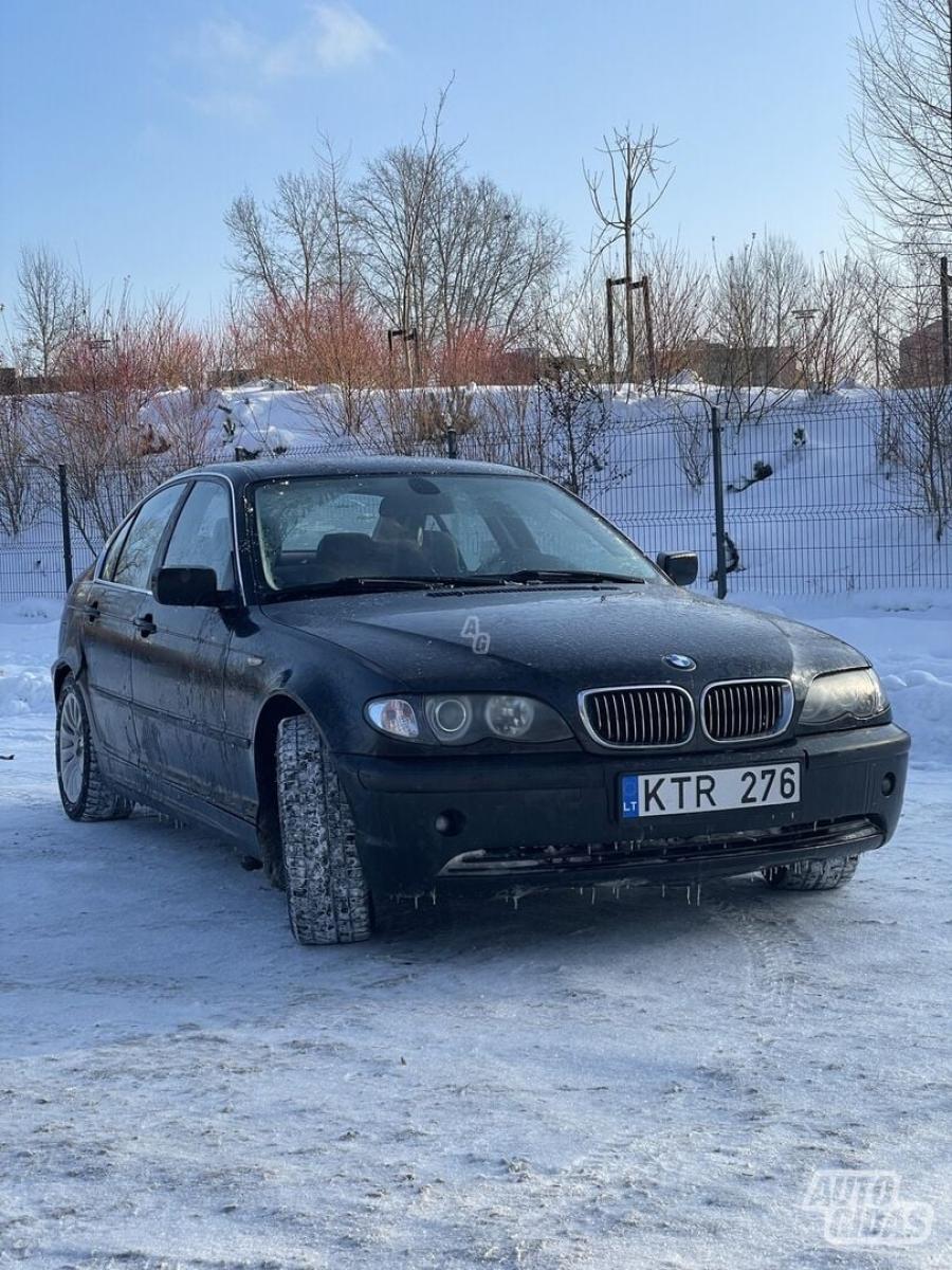 Black BMW 320 2004 in Vilnius, with an engine capacity of 2.20 L and mileage of 251 thousand km for 2300 €, photo 6 on AUTOMOTO.COM.LV