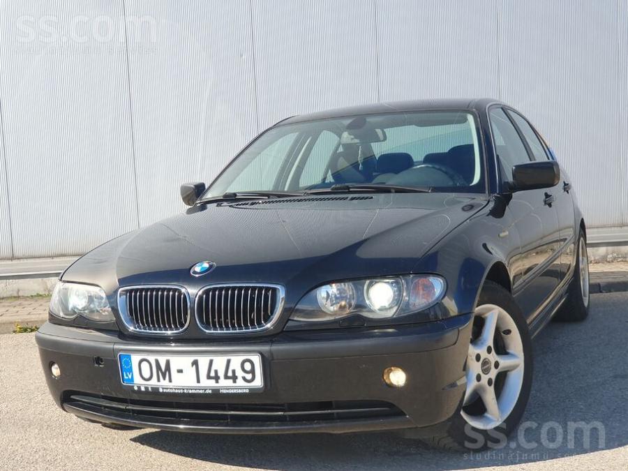 Black BMW 320 2004 in Ogre, with an engine capacity of 2.00 L and mileage of 247 thousand km for 3300 €, photo 1 on AUTOMOTO.COM.LV