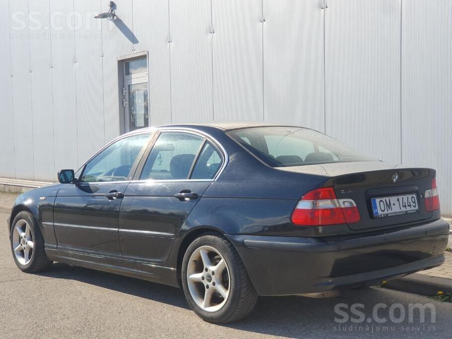 Black BMW 320 2004 in Ogre, with an engine capacity of 2.00 L and mileage of 247 thousand km for 3300 €, photo 6 on AUTOMOTO.COM.LV