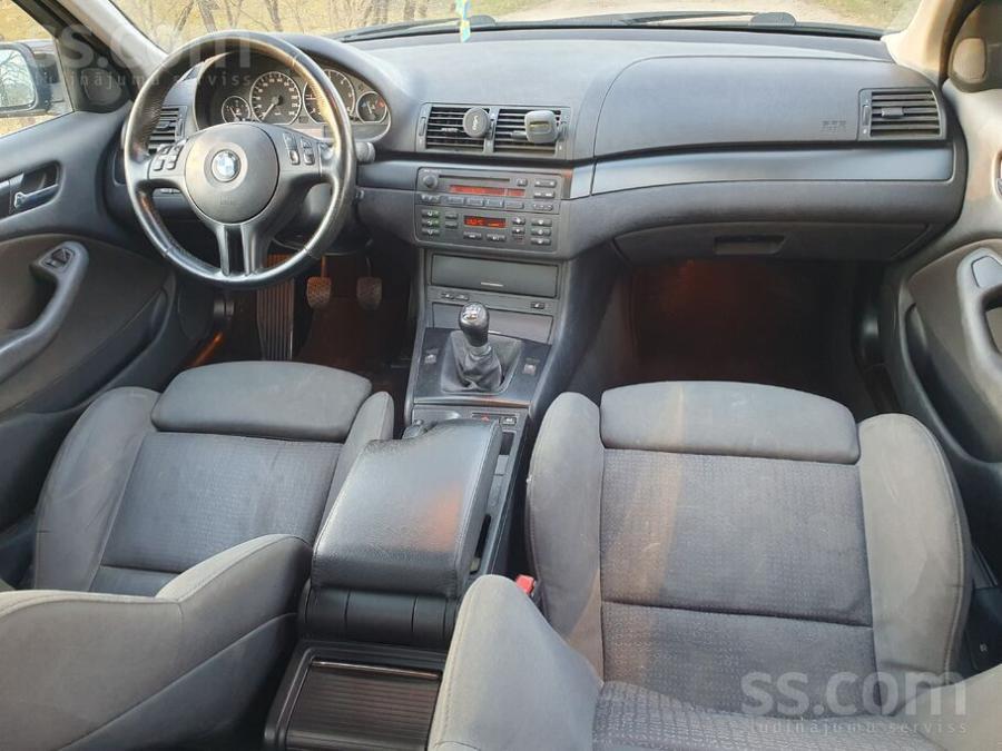 Black BMW 320 2004 in Ogre, with an engine capacity of 2.00 L and mileage of 247 thousand km for 3300 €, photo 7 on AUTOMOTO.COM.LV