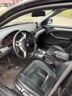 Black BMW 320 2004 in Gulbene, with an engine capacity of 2.00 L and mileage of 265 thousand km for 2100 €, photo 6 on AUTOMOTO.COM.LV