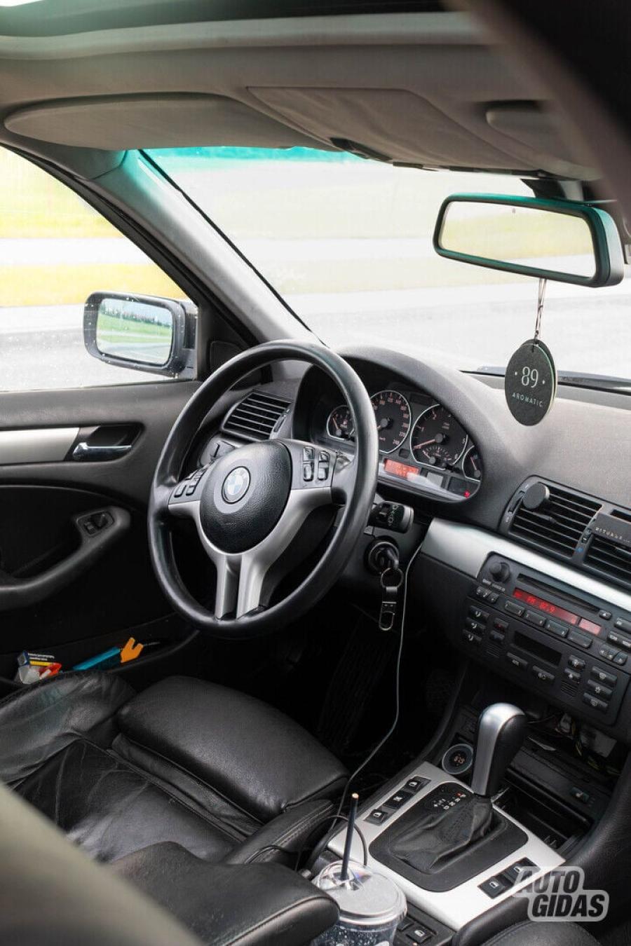 Black BMW 320 2004 in Marijampole, with an engine capacity of 2.00 L and mileage of 440 thousand km for 2300 €, photo 7 on AUTOMOTO.COM.LV