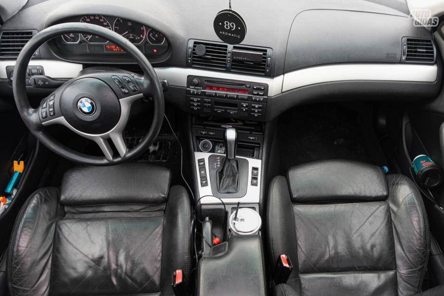 Black BMW 320 2004 in Marijampole, with an engine capacity of 2.00 L and mileage of 440 thousand km for 2300 €, photo 8 on AUTOMOTO.COM.LV