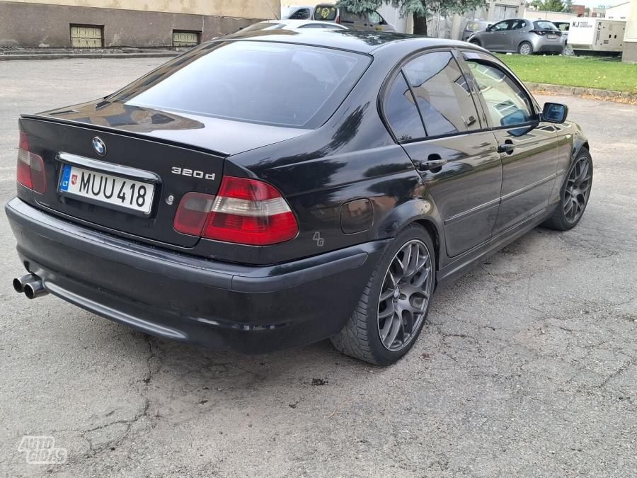 Black BMW 320 2004 in Pakruojis, with an engine capacity of 2.00 L and mileage of 315 thousand km for 1800 €, photo 6 on AUTOMOTO.COM.LV