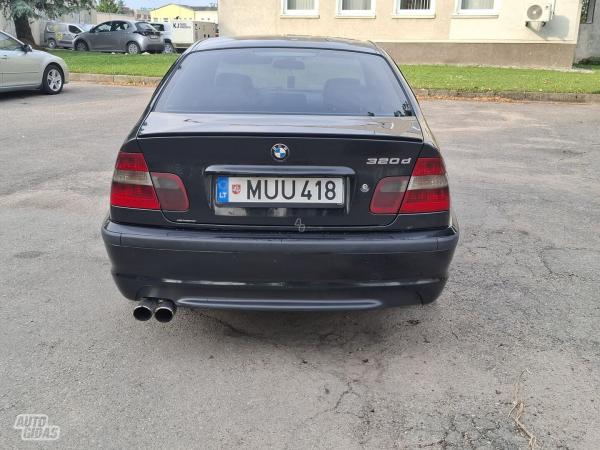 Black BMW 320 2004 in Pakruojis, with an engine capacity of 2.00 L and mileage of 315 thousand km for 1800 €, photo 6 on AUTOMOTO.COM.LV
