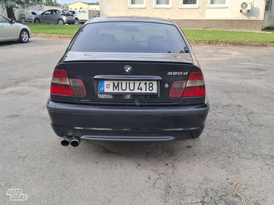 Black BMW 320 2004 in Pakruojis, with an engine capacity of 2.00 L and mileage of 315 thousand km for 1800 €, photo 7 on AUTOMOTO.COM.LV