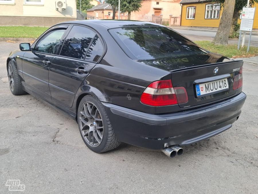 Black BMW 320 2004 in Pakruojis, with an engine capacity of 2.00 L and mileage of 315 thousand km for 1800 €, photo 8 on AUTOMOTO.COM.LV