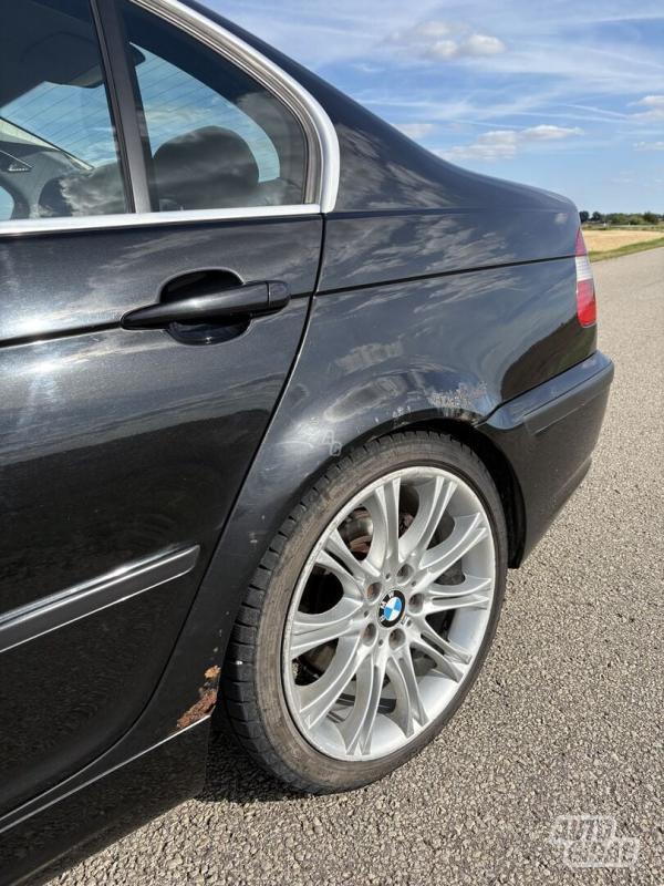 Black BMW 320 2004 in Joniskis, with an engine capacity of 2.00 L and mileage of 339 thousand km for 1500 €, photo 5 on AUTOMOTO.COM.LV
