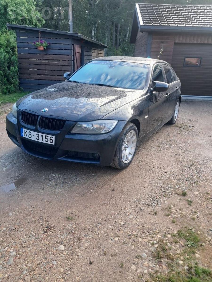 Black BMW 320 2005 in Saldus, with an engine capacity of 2.00 L and mileage of 0 thousand km for 3000 €, photo 1 on AUTOMOTO.COM.LV