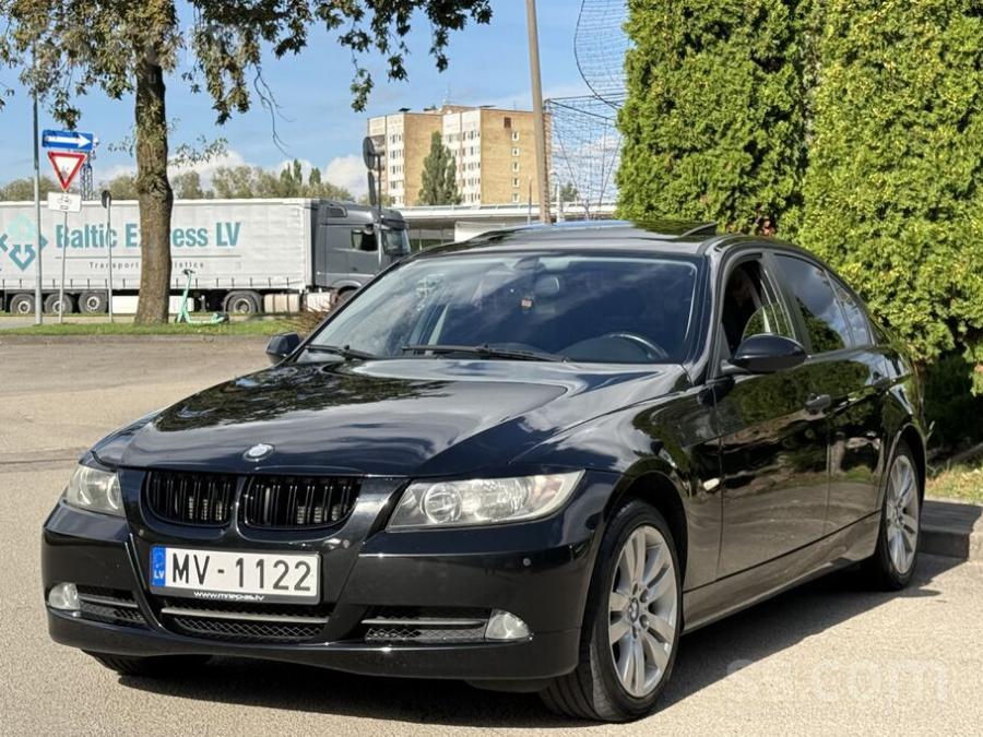 Black BMW 320 2005 in Riga, with an engine capacity of 2.00 L and mileage of 215 thousand km for 2950 €, photo 1 on AUTOMOTO.COM.LV