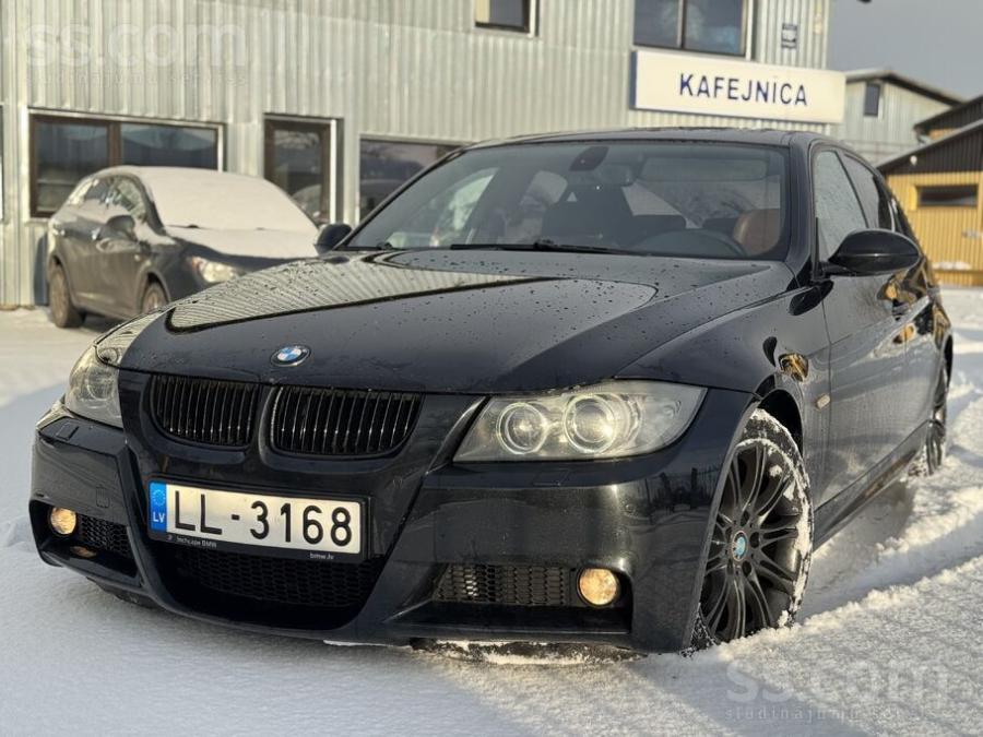 Black BMW 320 2006 in Riga, with an engine capacity of 2.00 L and mileage of 0 thousand km for 5200 €, photo 1 on AUTOMOTO.COM.LV