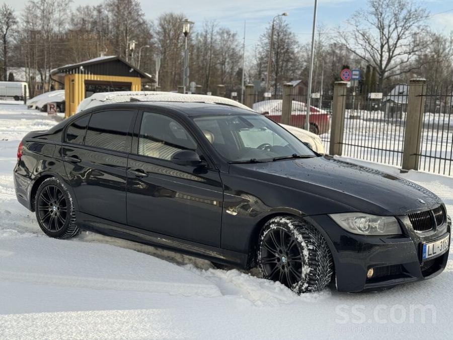 Black BMW 320 2006 in Riga, with an engine capacity of 2.00 L and mileage of 0 thousand km for 5200 €, photo 2 on AUTOMOTO.COM.LV