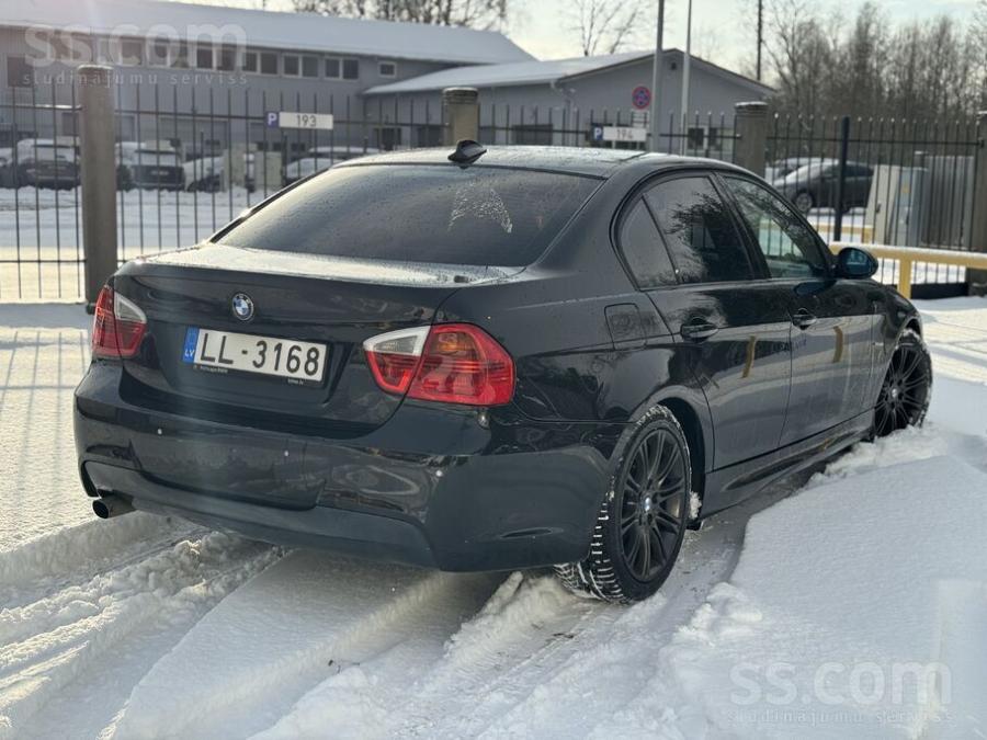 Black BMW 320 2006 in Riga, with an engine capacity of 2.00 L and mileage of 0 thousand km for 5200 €, photo 3 on AUTOMOTO.COM.LV