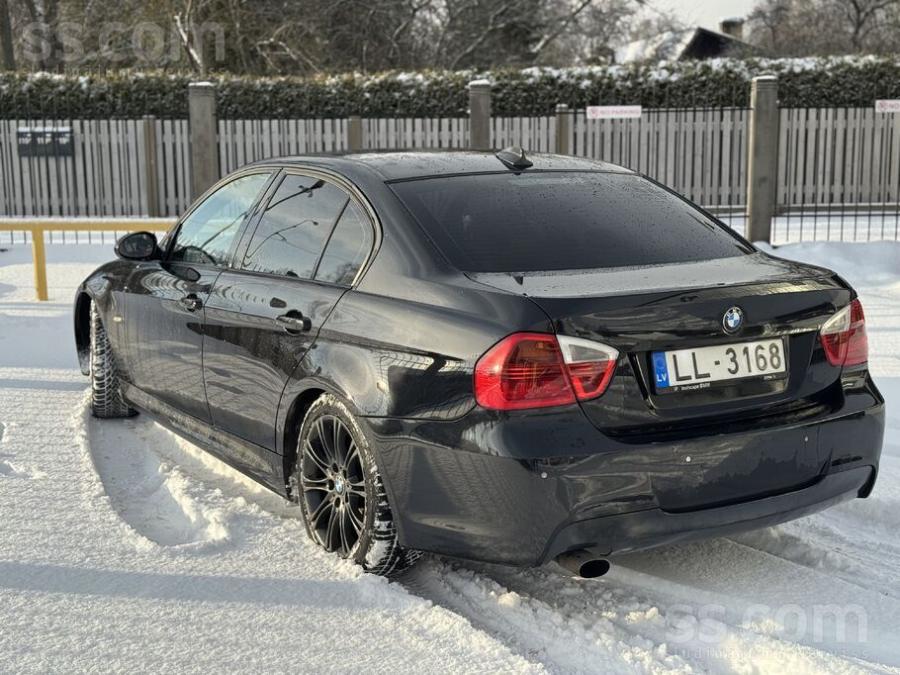 Black BMW 320 2006 in Riga, with an engine capacity of 2.00 L and mileage of 0 thousand km for 5200 €, photo 4 on AUTOMOTO.COM.LV
