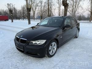 Black BMW 320 2006 in Ogre, with an engine capacity of 2.00 L and mileage of 261 thousand km for 3699 €, photo  on AUTOMOTO.COM.LV